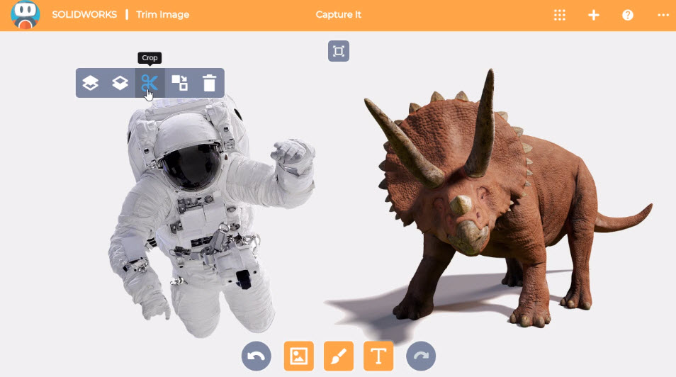 SOLIDWORKS Apps for Kids How-To: Trim an Image