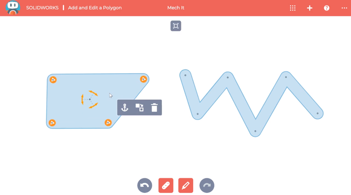 SOLIDWORKS Apps for Kids How-To: Polygon Shape Connector