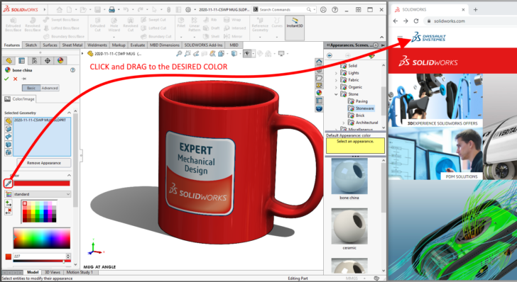 Get the perfect color for your models with SOLIDWORKS 2021 and the new ...
