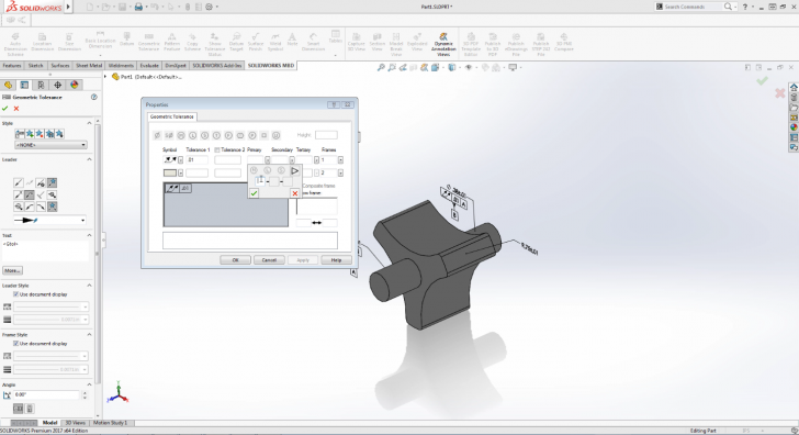 Using Compound Datums in SOLIDWORKS MBD