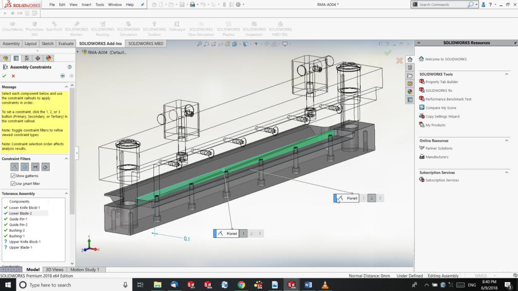 Minimize manufacturing tolerances using TolAnalyst
