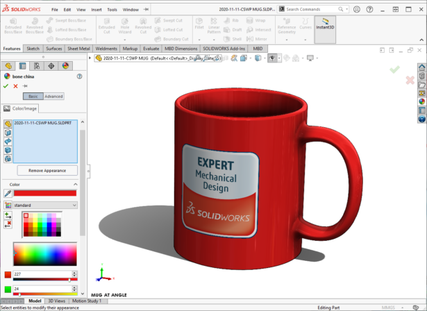 Get the perfect color for your models with SOLIDWORKS 2021 and the new ...