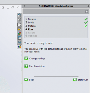 Activating and using SOLIDWORKS SimulationXpress