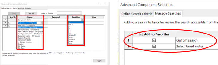 SOLIDWORKS Quick tips - Advanced Component Selection