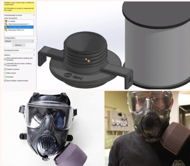 Reverse Engineering Police Respirator Mask Canister in SOLIDWORKS for ...