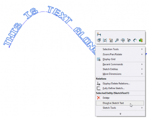 Dissolving Sketch Text