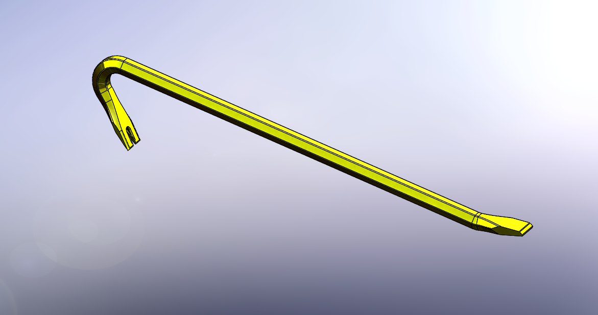 SOLIDWORKS Part Reviewer: Crow Bar Tutorial