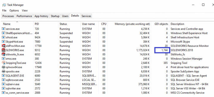 How to deal with SOLIDWORKS Resource Running Low