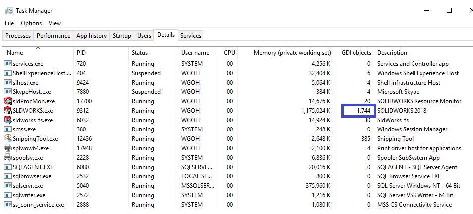 How to deal with SOLIDWORKS Resource Running Low