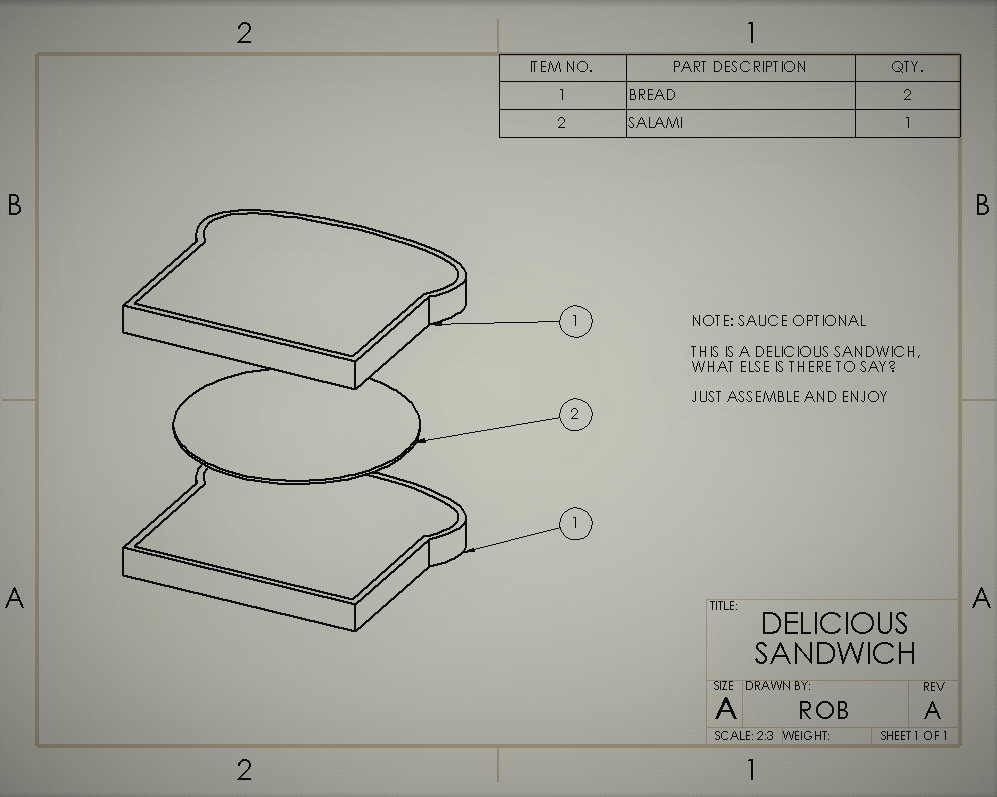 The Ham Sandwich Theorem in SOLIDWORKS