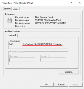 How to backup SOLIDWORKS PDM Standard
