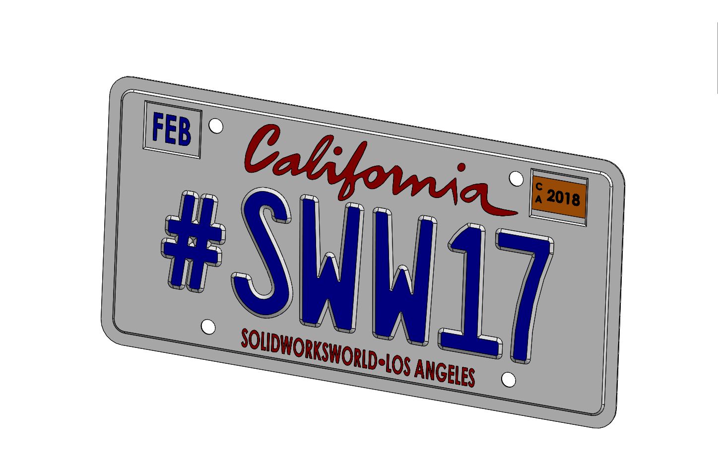 SOLIDWORKS Part Reviewer: #SWW17 License Plate Tutorial