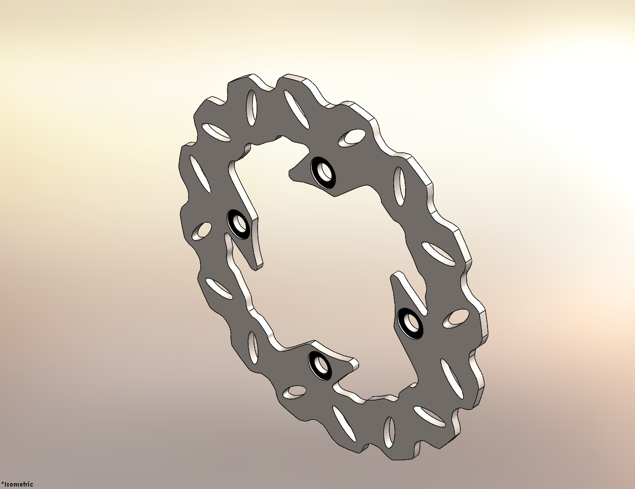 SOLIDWORKS Part Reviewer: Motorcycle Rotor Tutorial