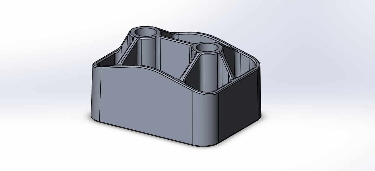 SOLIDWORKS Part Reviewer: Complex Drafted Ribs Tutorial
