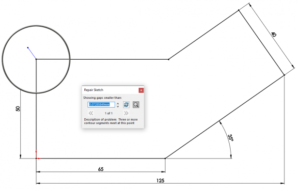 SOLIDWORKS: Fix your sketch with Repair Sketch