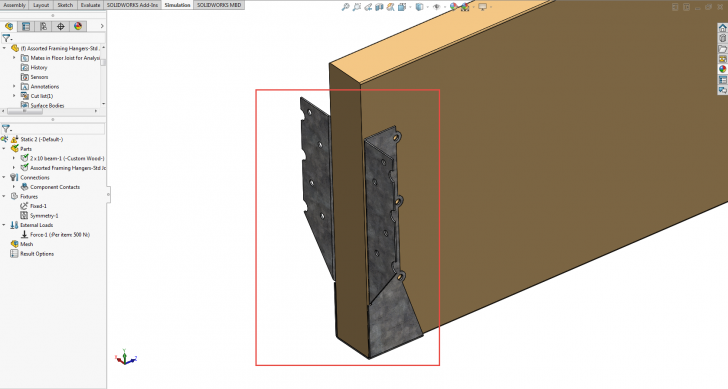 SOLIDWORKS Simulation – Define Shell Elements by Selected Faces