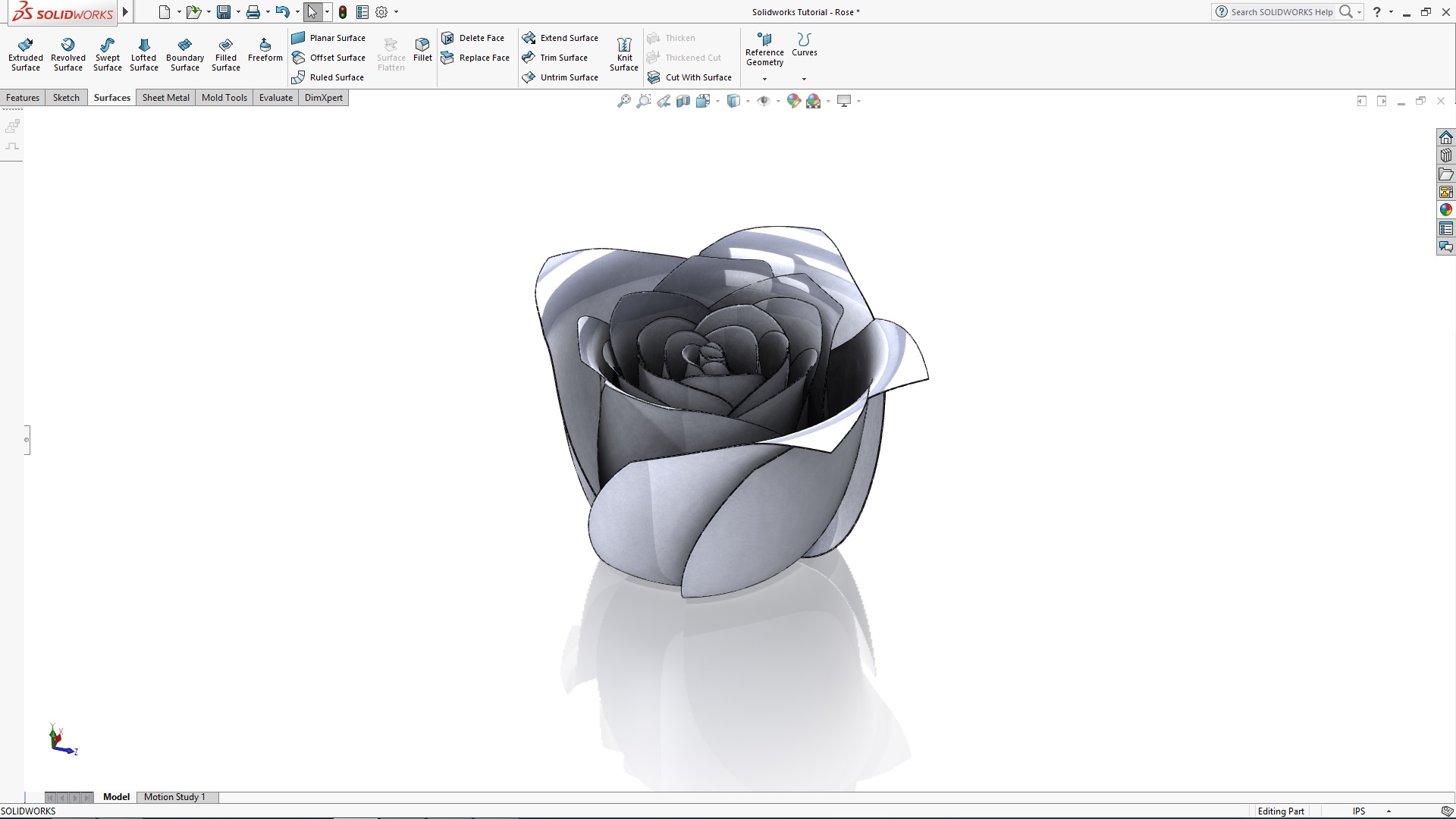 SOLIDWORKS Rose Tutorial - Part 2