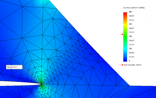 Weld Stress in SOLIDWORKS Simulation