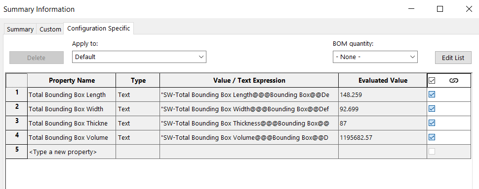 SOLIDWORKS 2018: Bounding Box Function Available in Any Part