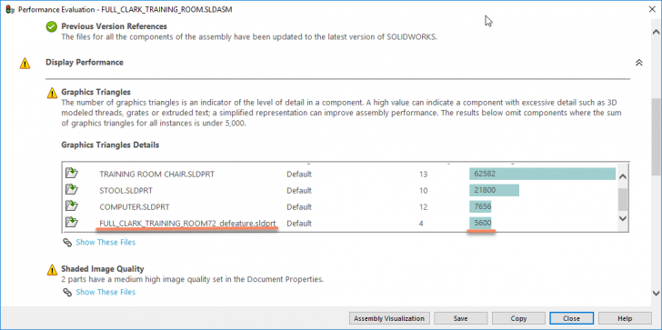 Using Defeature in 2019 to Speed Up Assemblies