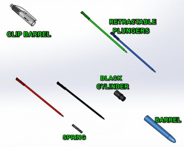 Mechanism Library: Multicolor Pen