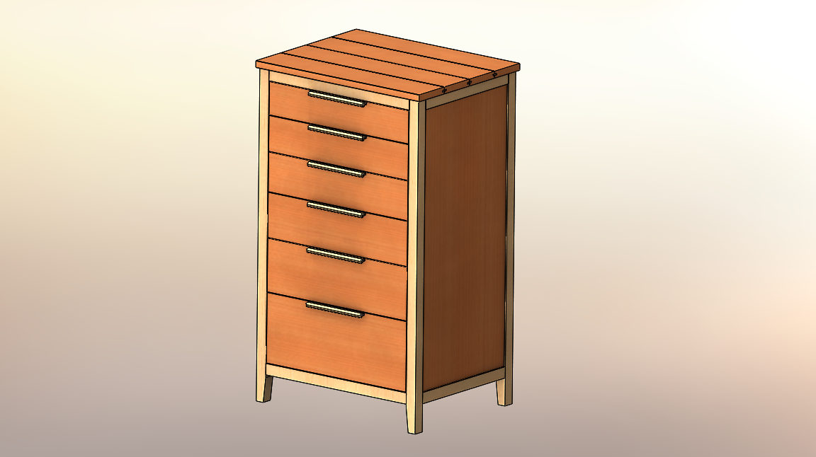 SOLIDWORKS Part Reviewer: Chest of Drawers Tutorial