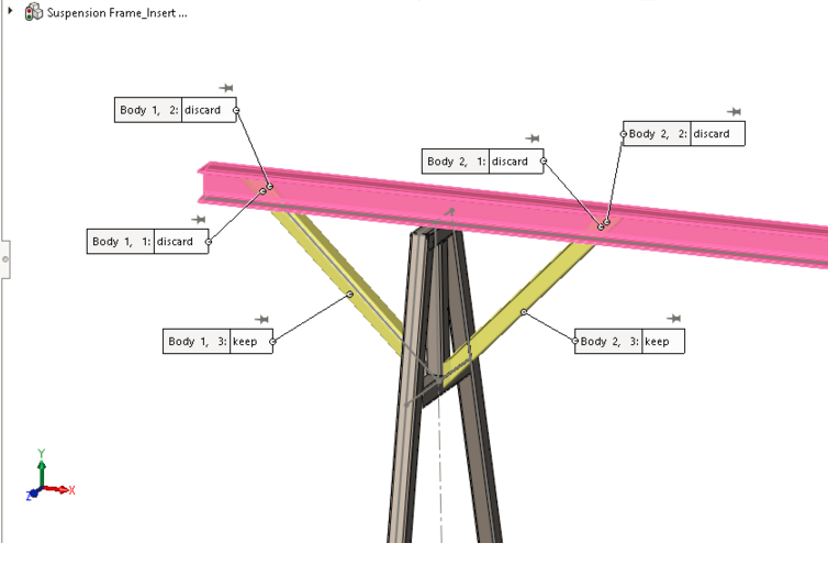 Using Weldments and its features