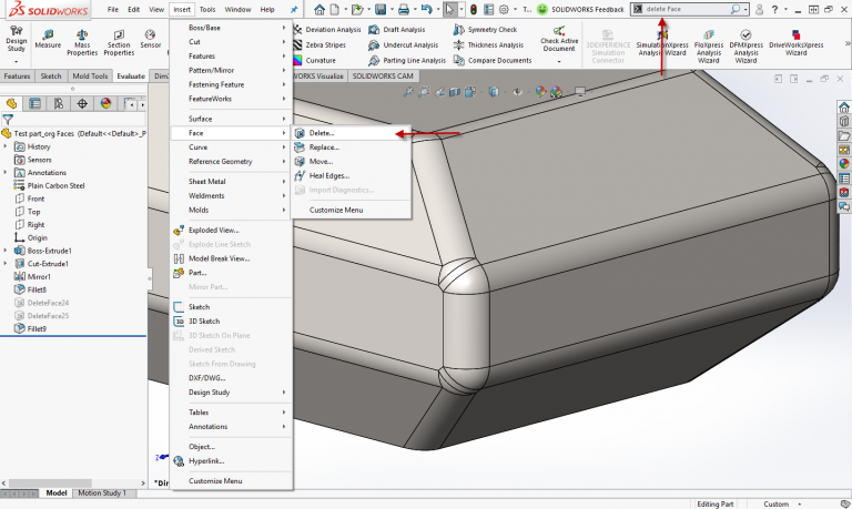 Cleaning up Complicated Fillets in SOLIDWORKS - Blog