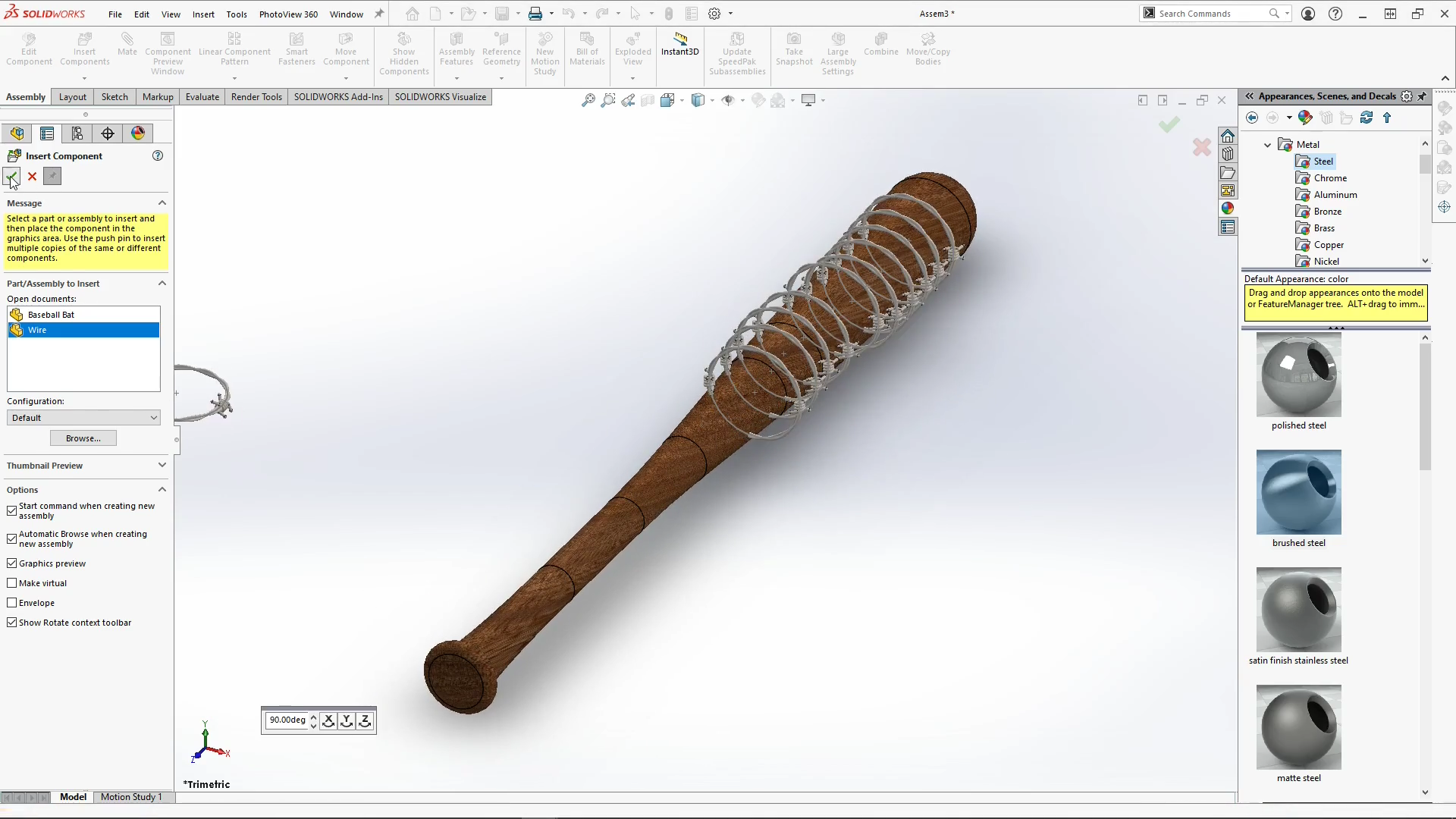 Zombie Bat- SOLIDWORKS Tutorial