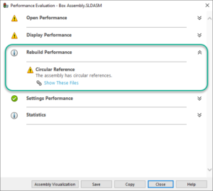 SOLIDWORKS 2021: Circular Reference Detection