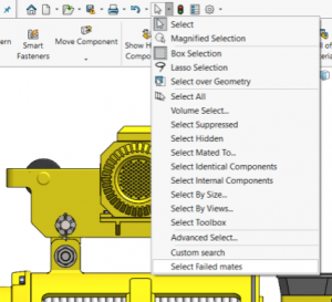 SOLIDWORKS Quick tips - Advanced Component Selection