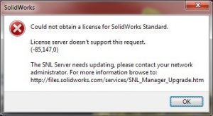 Activation Error message - SNL