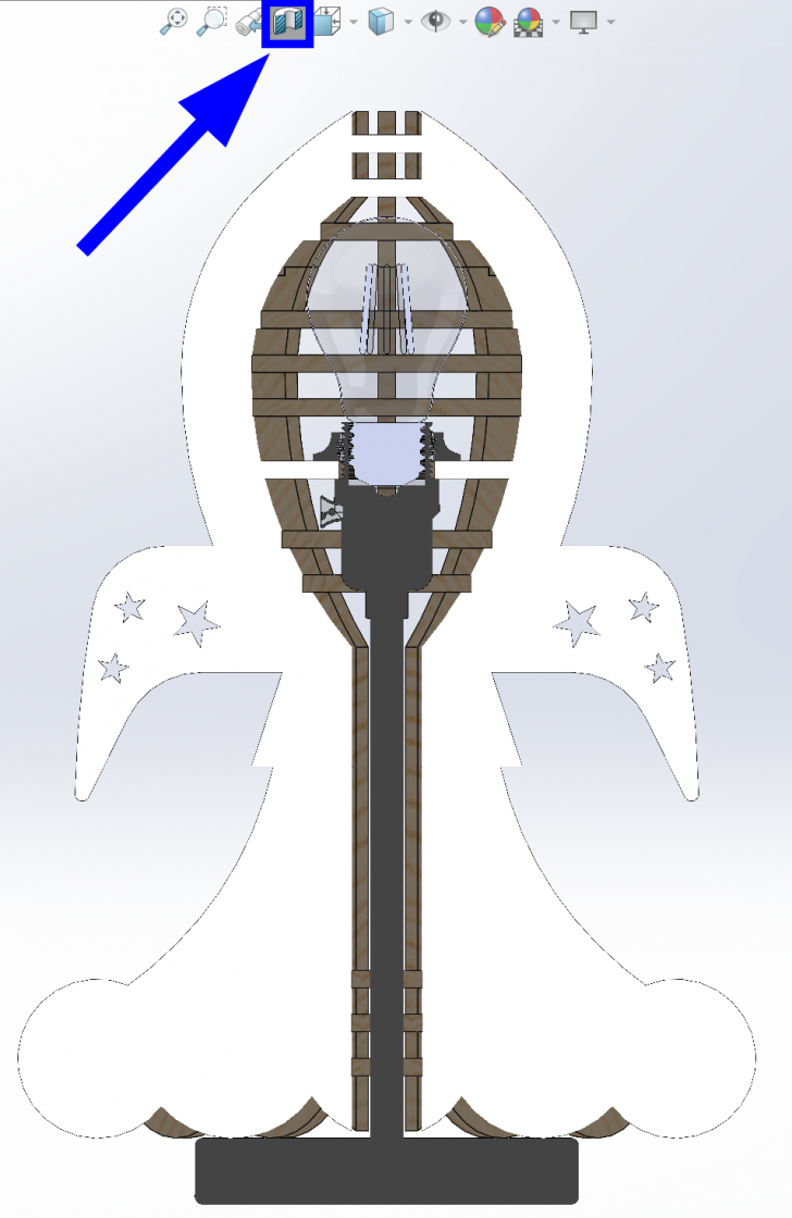 Rocket Ship Lamp Tutorial