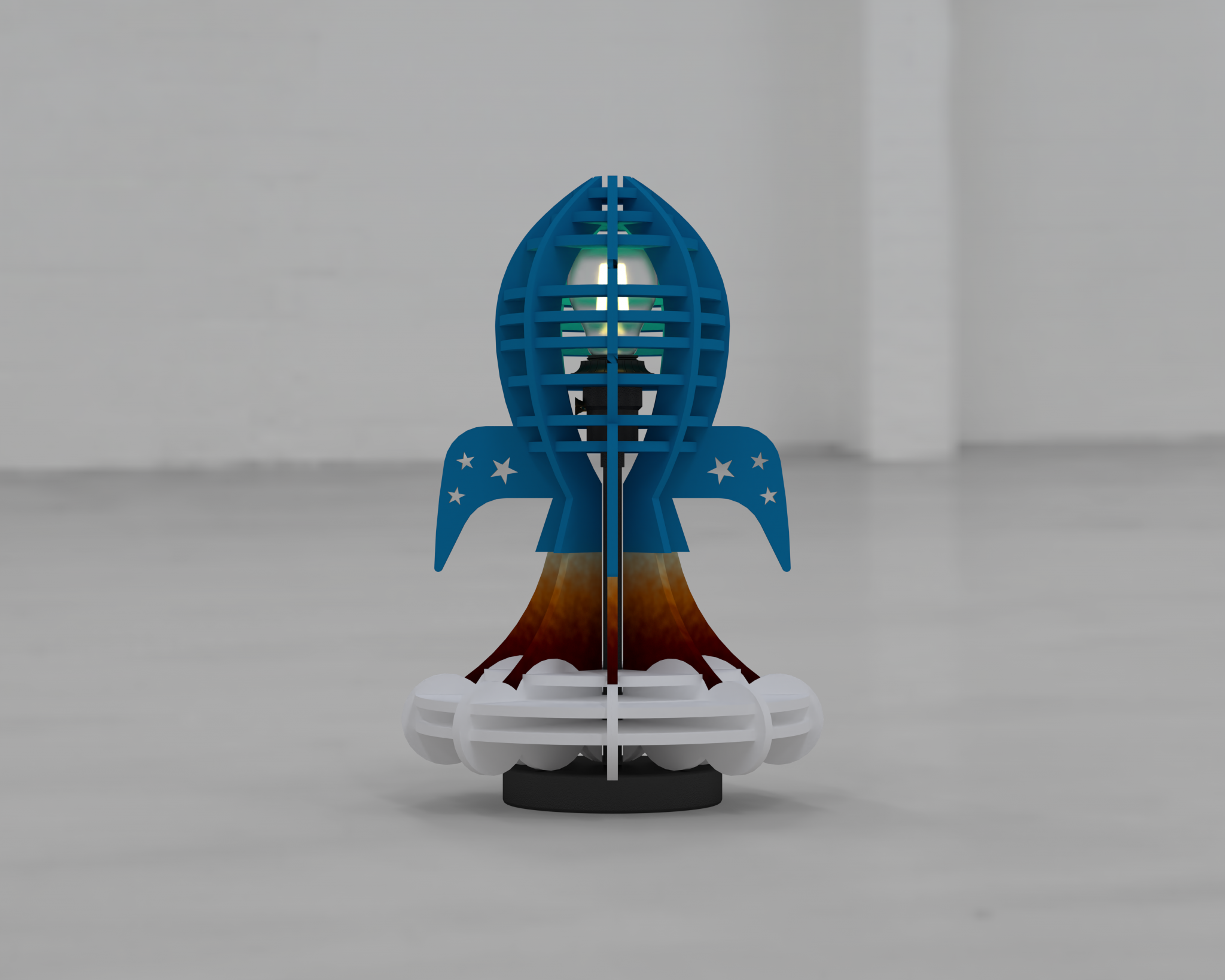 Rocket Ship Lamp Tutorial