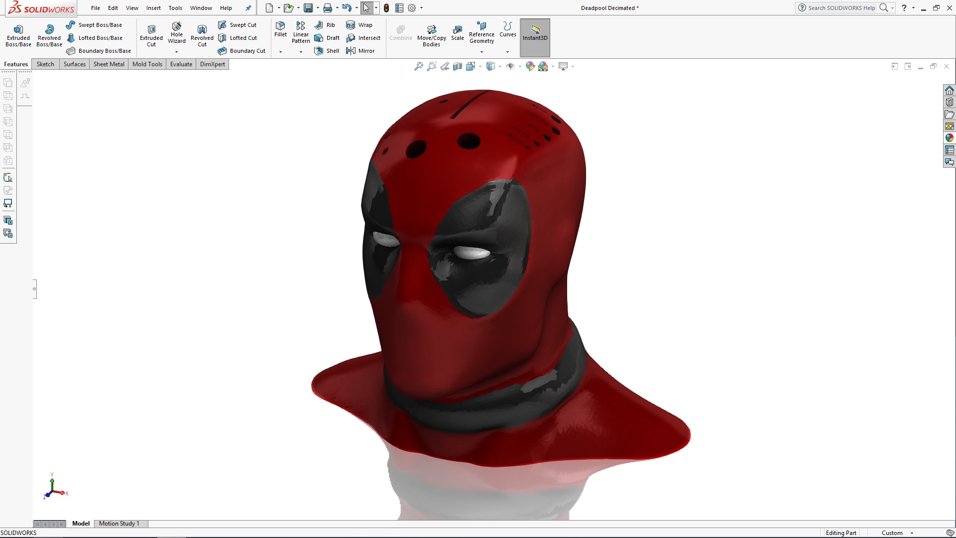 SOLIDWORKS Series - Deadpool Inspired Tool Holder - Part 1