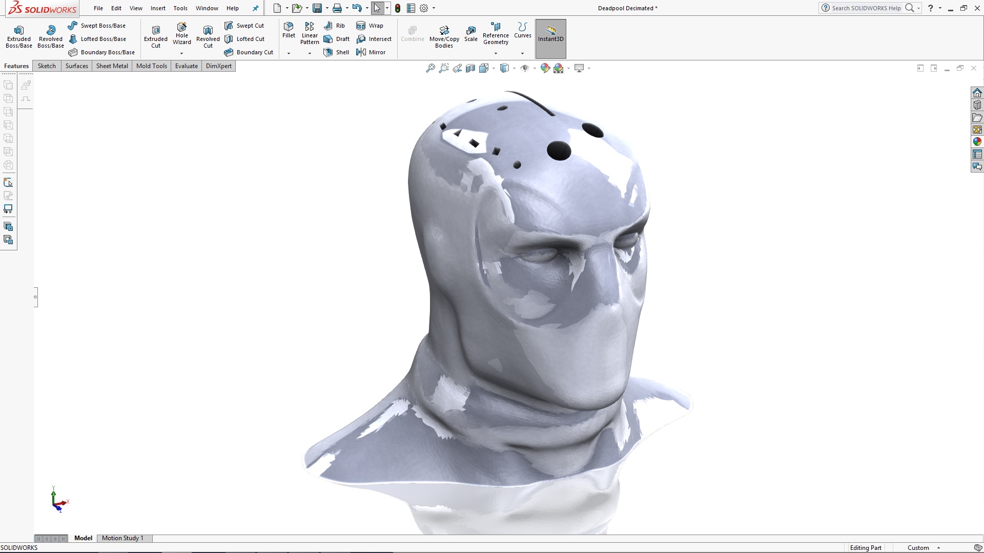 SOLIDWORKS Series - Deadpool Inspired Tool Holder - Part 3