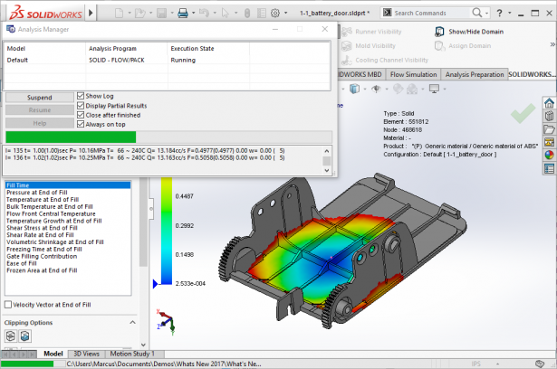Getting Started with SOLIDWORKS Plastics