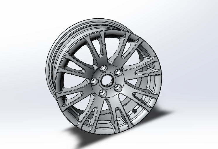 SOLIDWORKS Part Reviewer: Aluminum Alloy Wheel