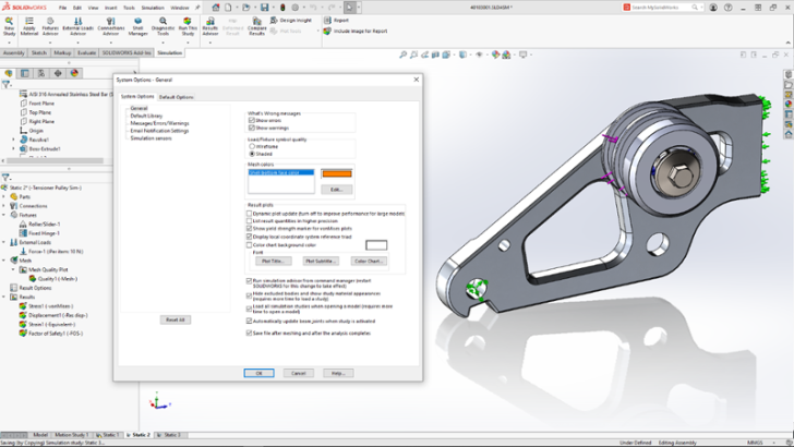 Les 10 principales améliorations de SOLIDWORKS Simulation 2024
