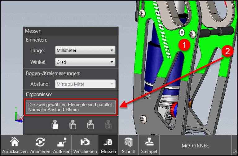 Im eDrawings Viewer 3D-Daten ansehen und messen