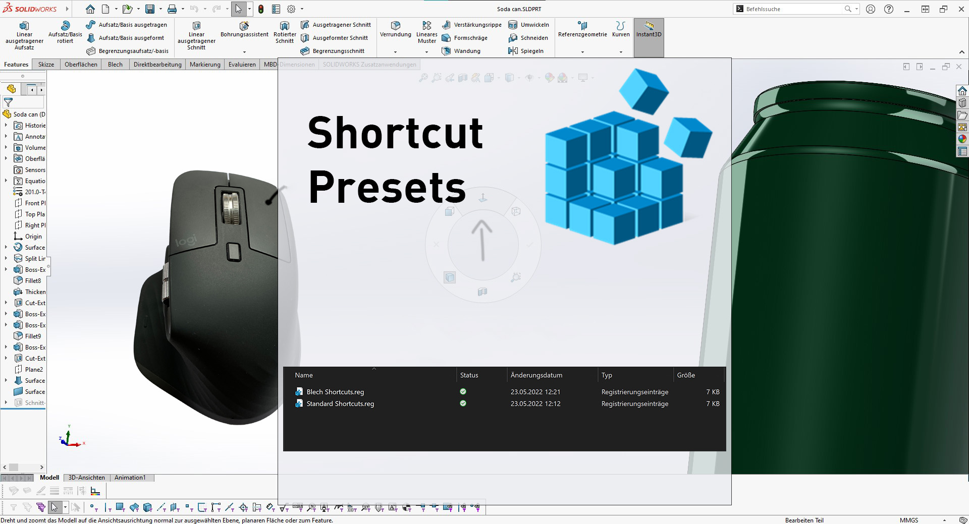 Advanced Presets für SOLIDWORKS! Beste Shortcuts Part 2